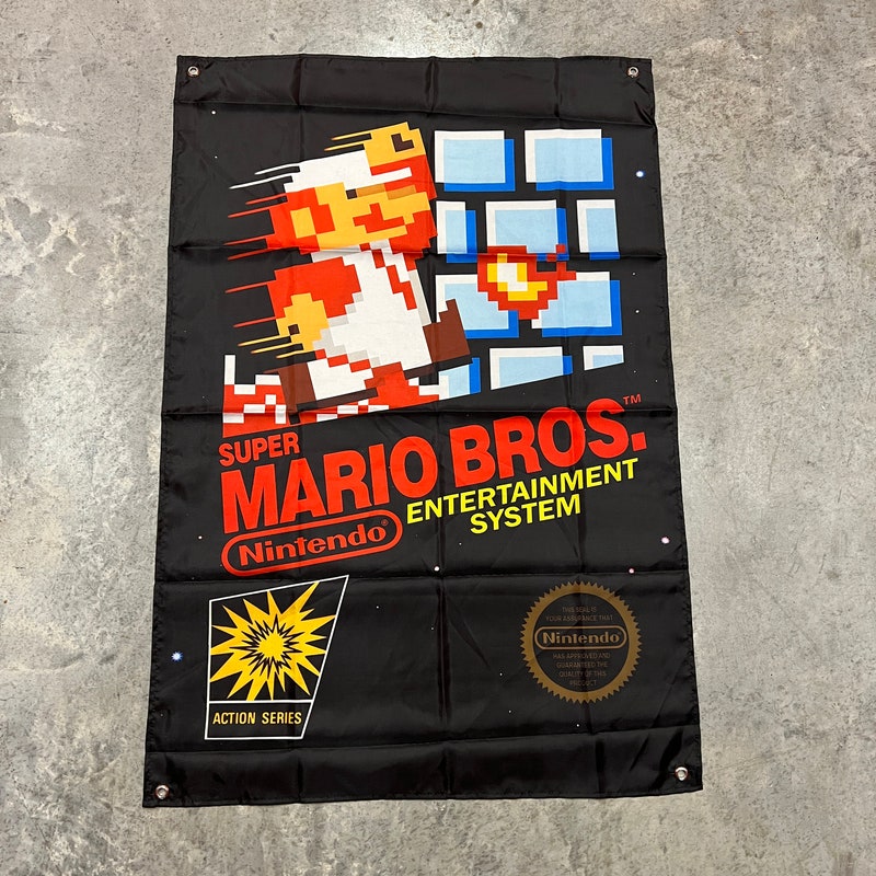 Mario Flag - Etsy