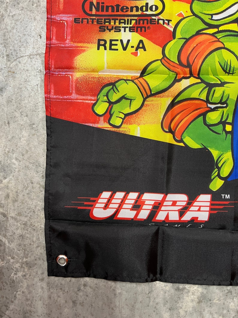 Teenage Mutant Ninja Turtles 2 the Arcade Game Custom Wall Flag Banner ...