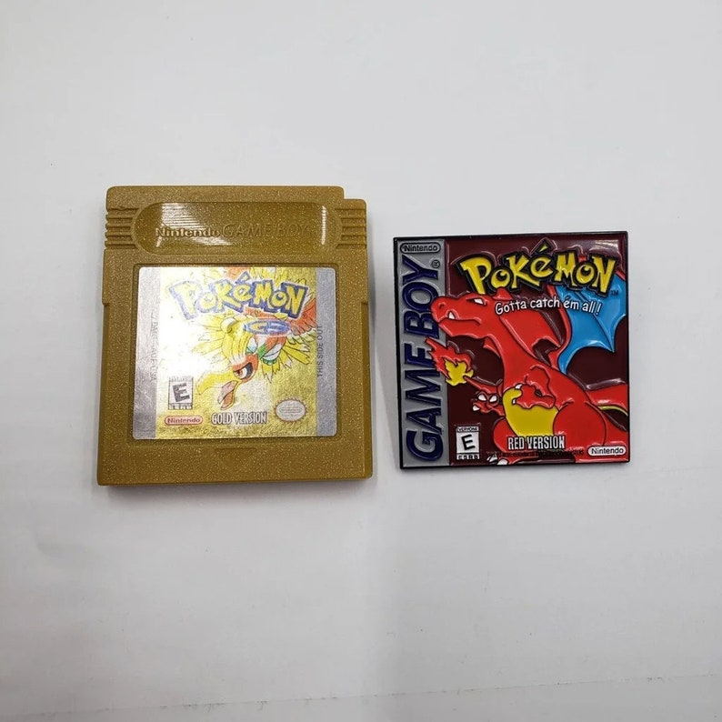 Pokemon Red/blue/yellow Gameboy Cover Art Large Custom Pin - Etsy