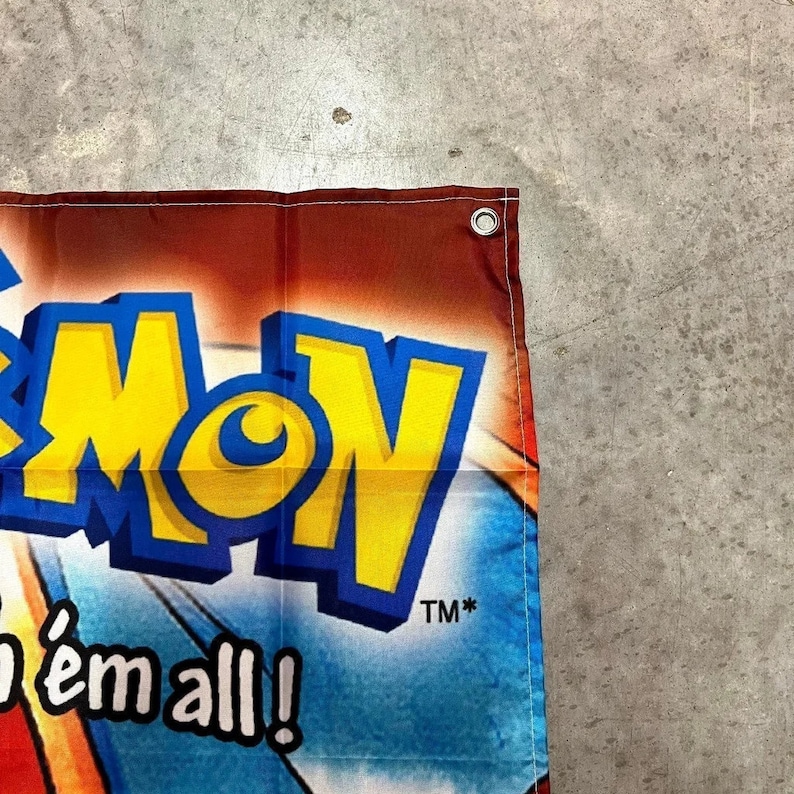 Pokemon Red Version Custom Wall Flag Banner Tapestry 3 X 3 Ft, Gameboy ...