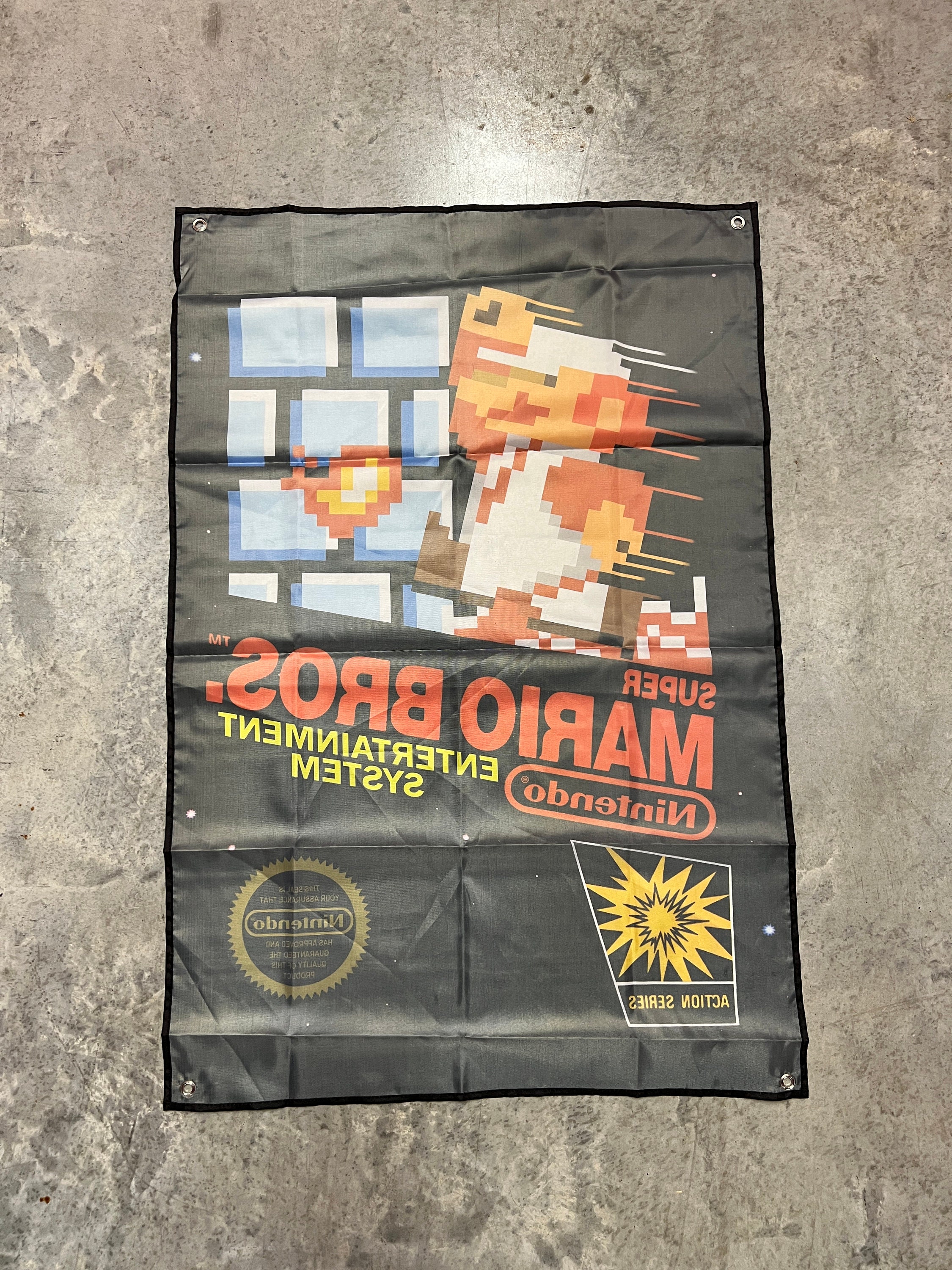 Super Mario Bros Custom Wall Flag Banner Tapestry 2 X 3 Ft, NES - Etsy