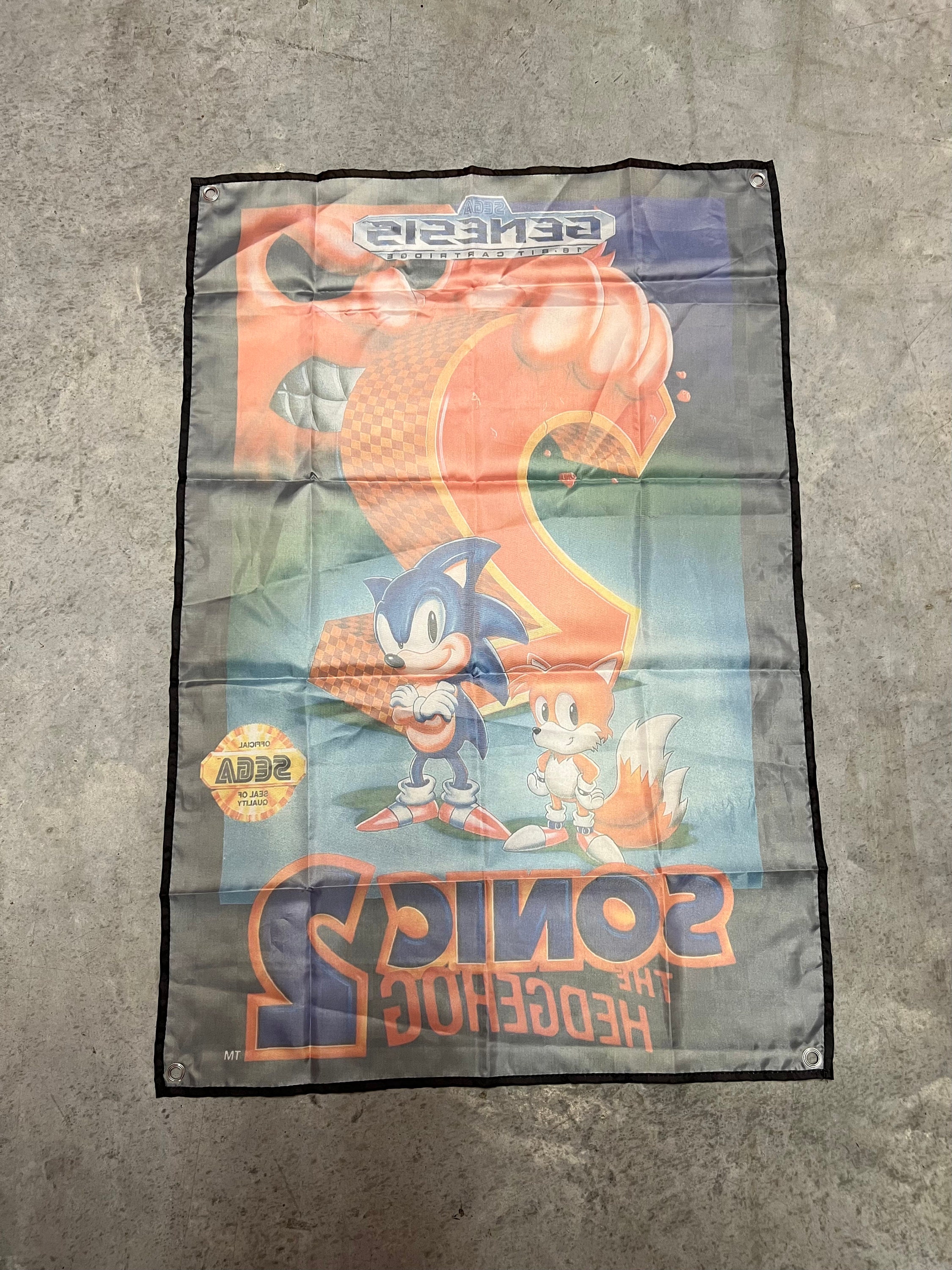 Sonic the Hedgehog 2 Custom Wall Flag Banner Tapestry 2 X 3 Ft, Sega ...