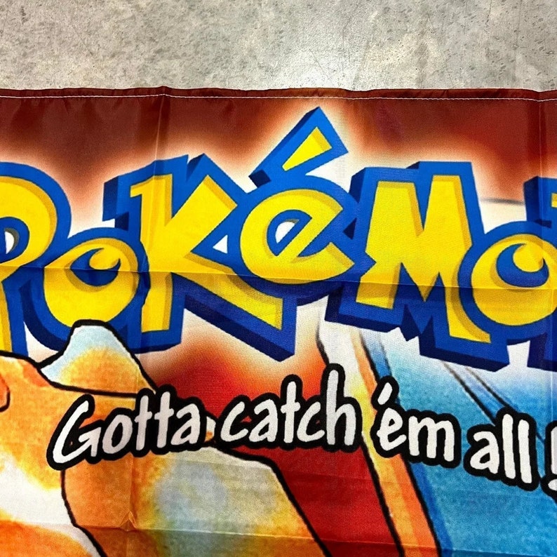 Pokemon Red Version Custom Wall Flag Banner Tapestry 3 X 3 Ft, Gameboy ...