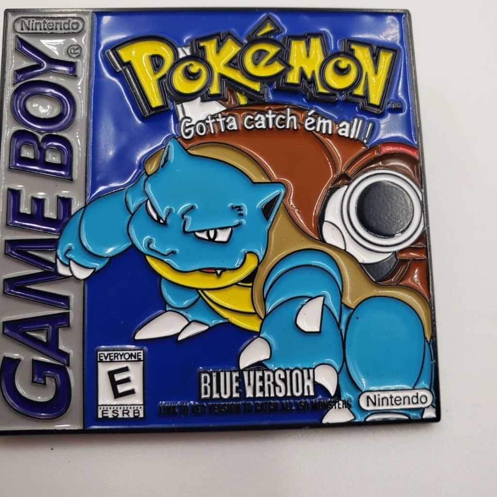 Pokemon Red/blue/yellow Gameboy Cover Art Large Custom Pin - Etsy