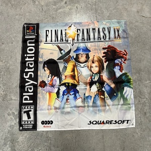 Final Fantasy 9 IX Custom Wall Flag Banner Tapestry 3 X 3 Ft, PS1 ...