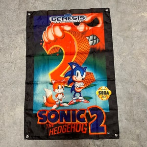 Sonic the Hedgehog 2 Custom Wall Flag Banner Tapestry 2 X 3 Ft, Sega ...