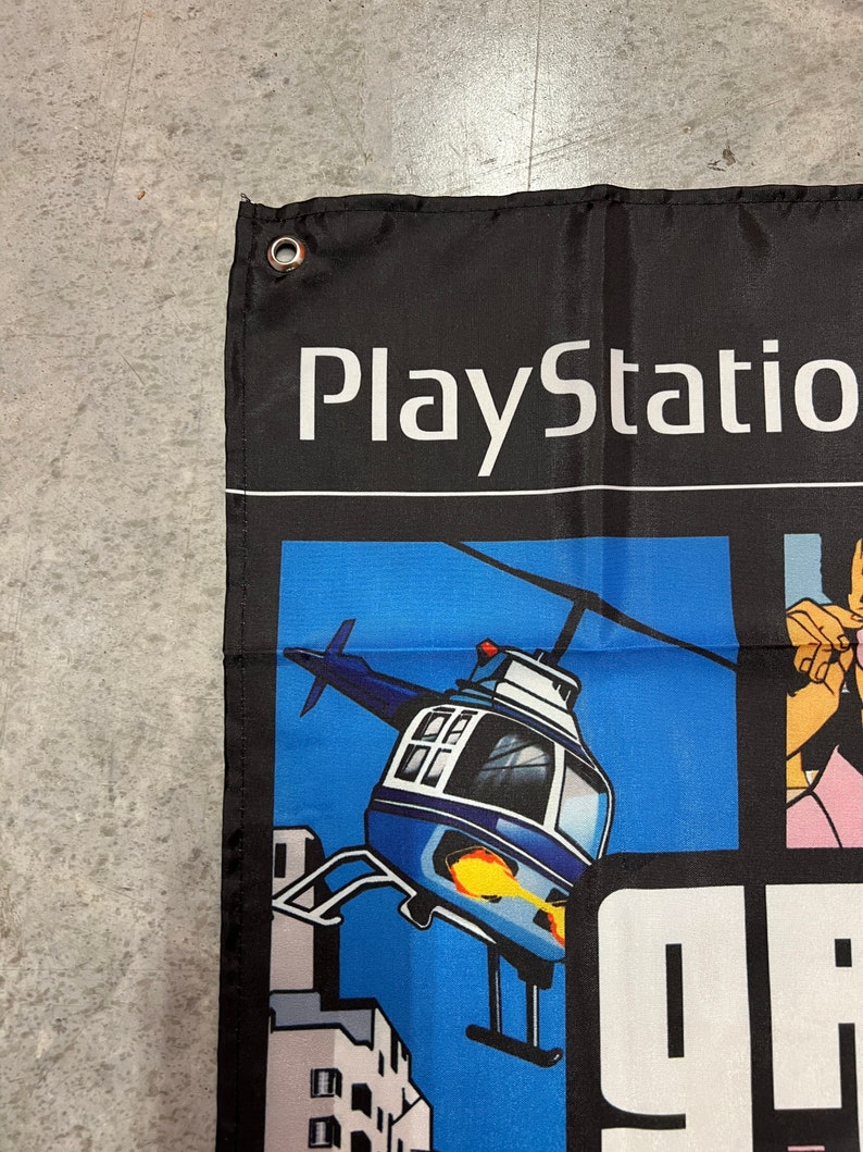 Grand Theft Auto Vice City Custom Wall Flag Banner Tapestry 2 X 3 Ft ...