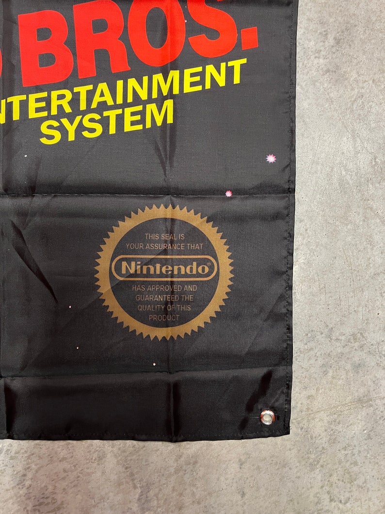 Super Mario Bros Custom Wall Flag Banner Tapestry 2 X 3 Ft, NES - Etsy ...