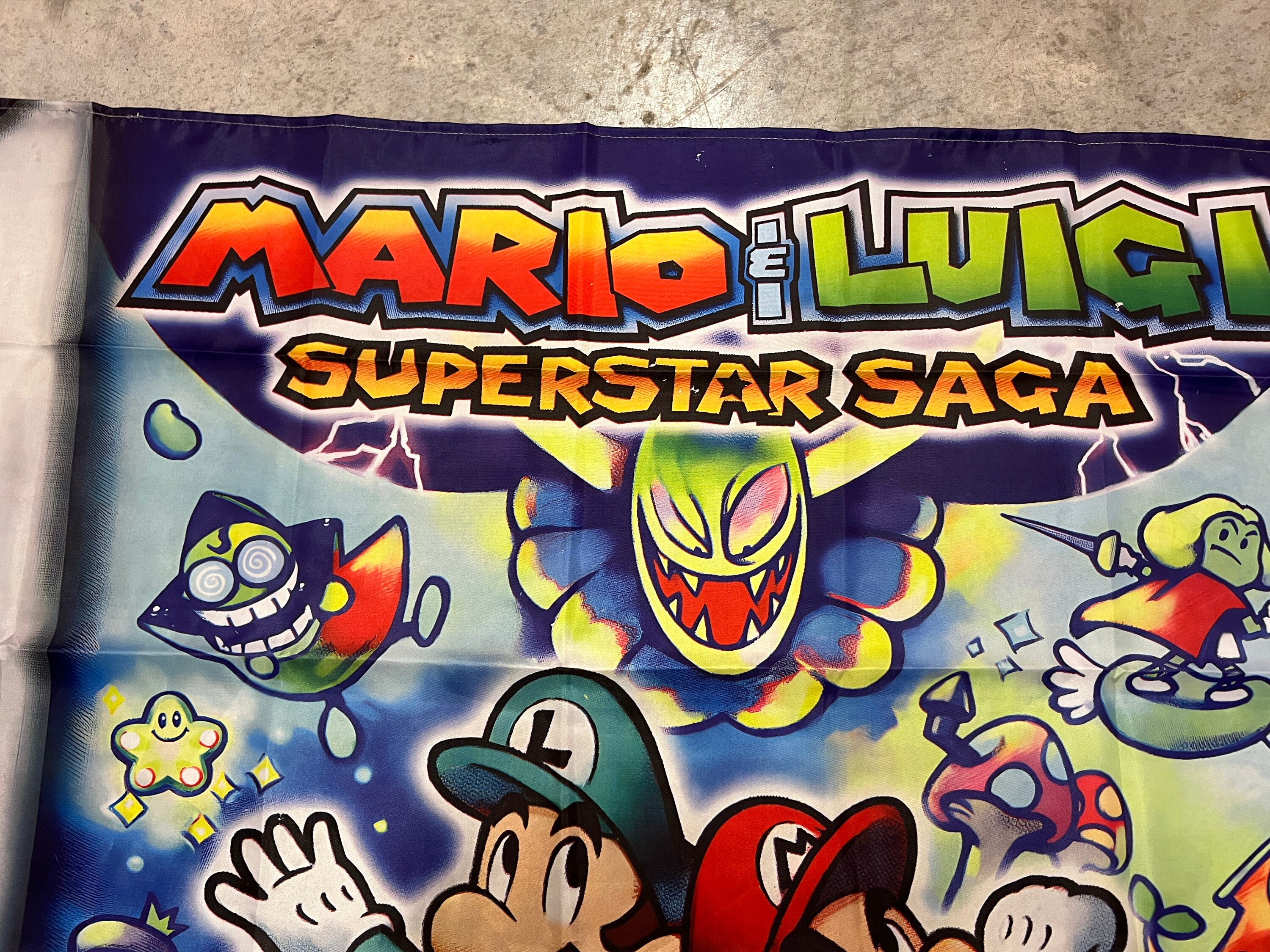 Mario and Luigi Superstar Saga Custom Wall Flag Banner Tapestry 3.25 X ...