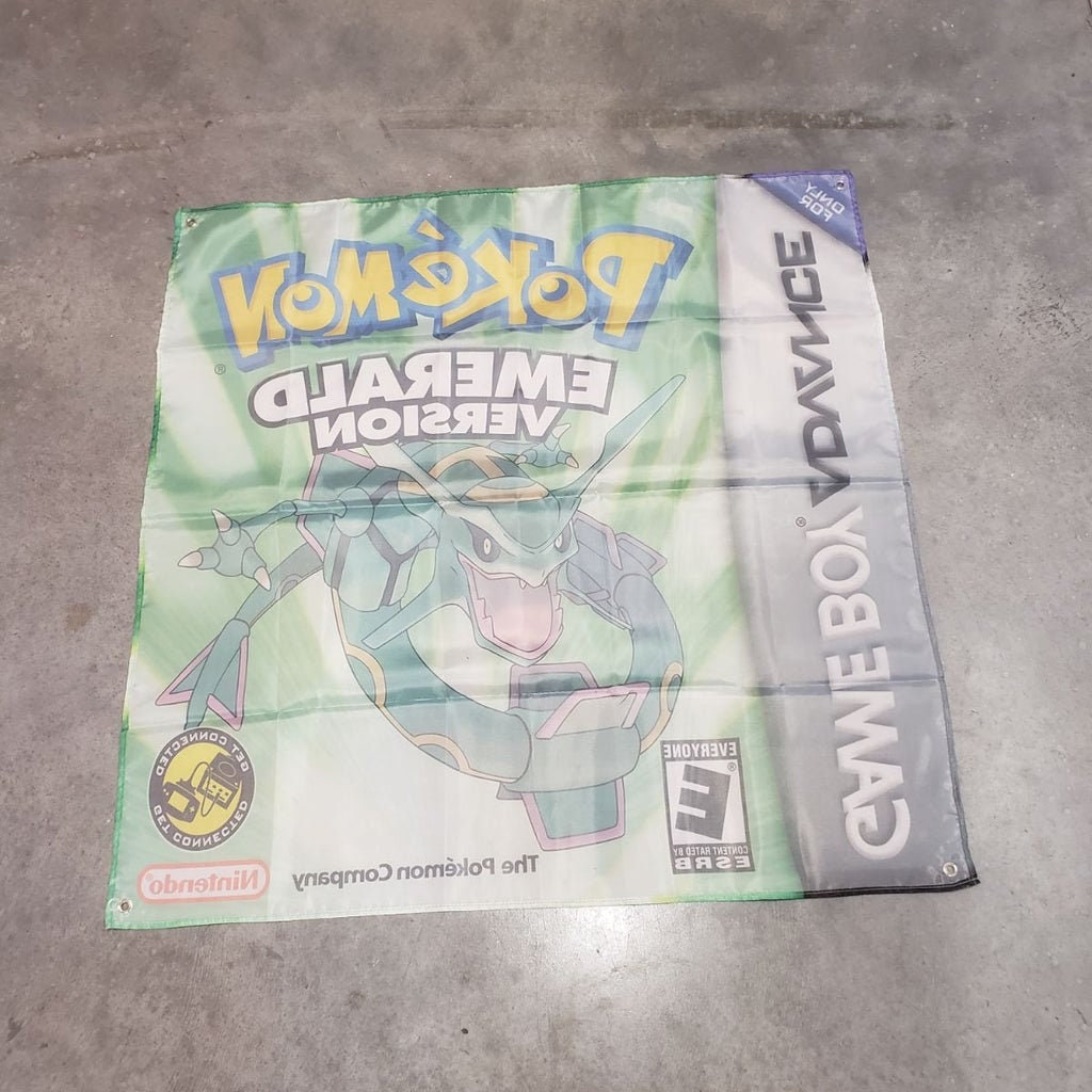 Pokemon Emerald Version Custom Wall Flag Banner Tapestry 3 X 3 Ft, GBA ...