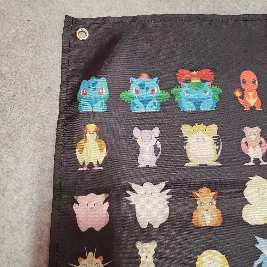 All Gen 1 Pokemon 151 Custom Wall Flag Banner Tapestry 2 X 3 Ft - Etsy