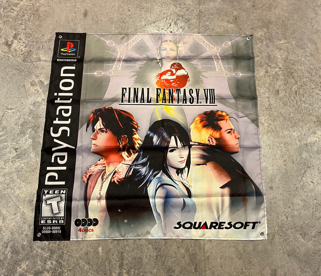 Final Fantasy 8 VII Custom Wall Flag Banner Tapestry 3 X 3 Ft, PS1 ...
