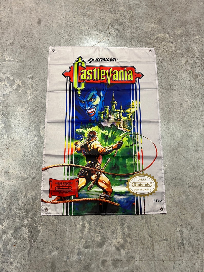 Castlevania NES Custom Wall Flag Banner Tapestry 2 X 3 Ft - Etsy