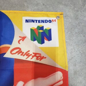 Super Mario 64 Custom Wall Flag Banner Tapestry 2 X 3 Ft, N64 - Etsy