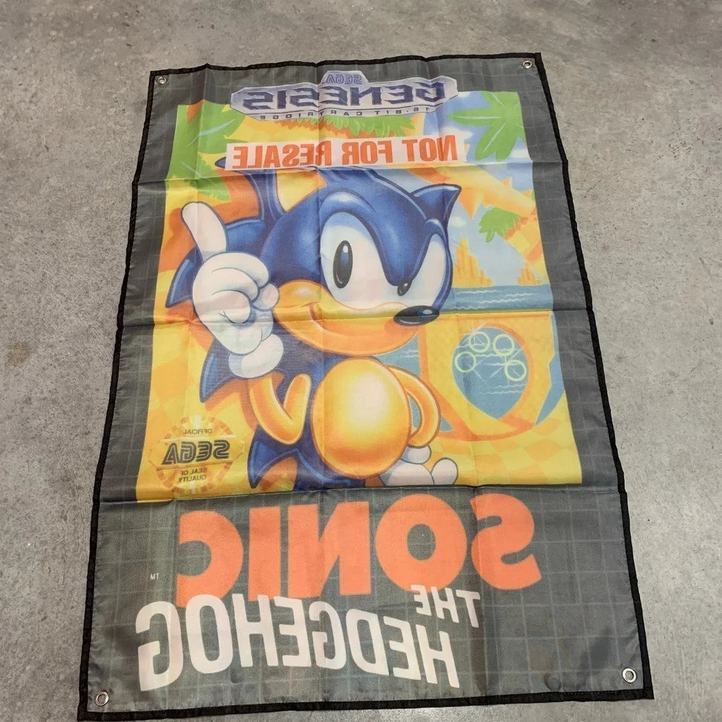Sonic the Hedgehog Custom Wall Flag Banner Tapestry 2 X 3 Ft - Etsy