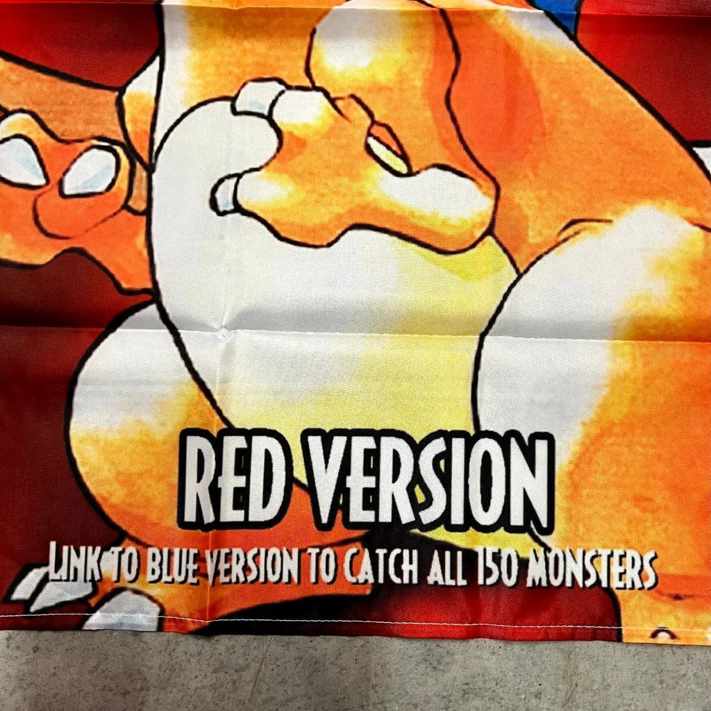 Pokemon Red Version Custom Wall Flag Banner Tapestry 3 X 3 Ft, Gameboy ...