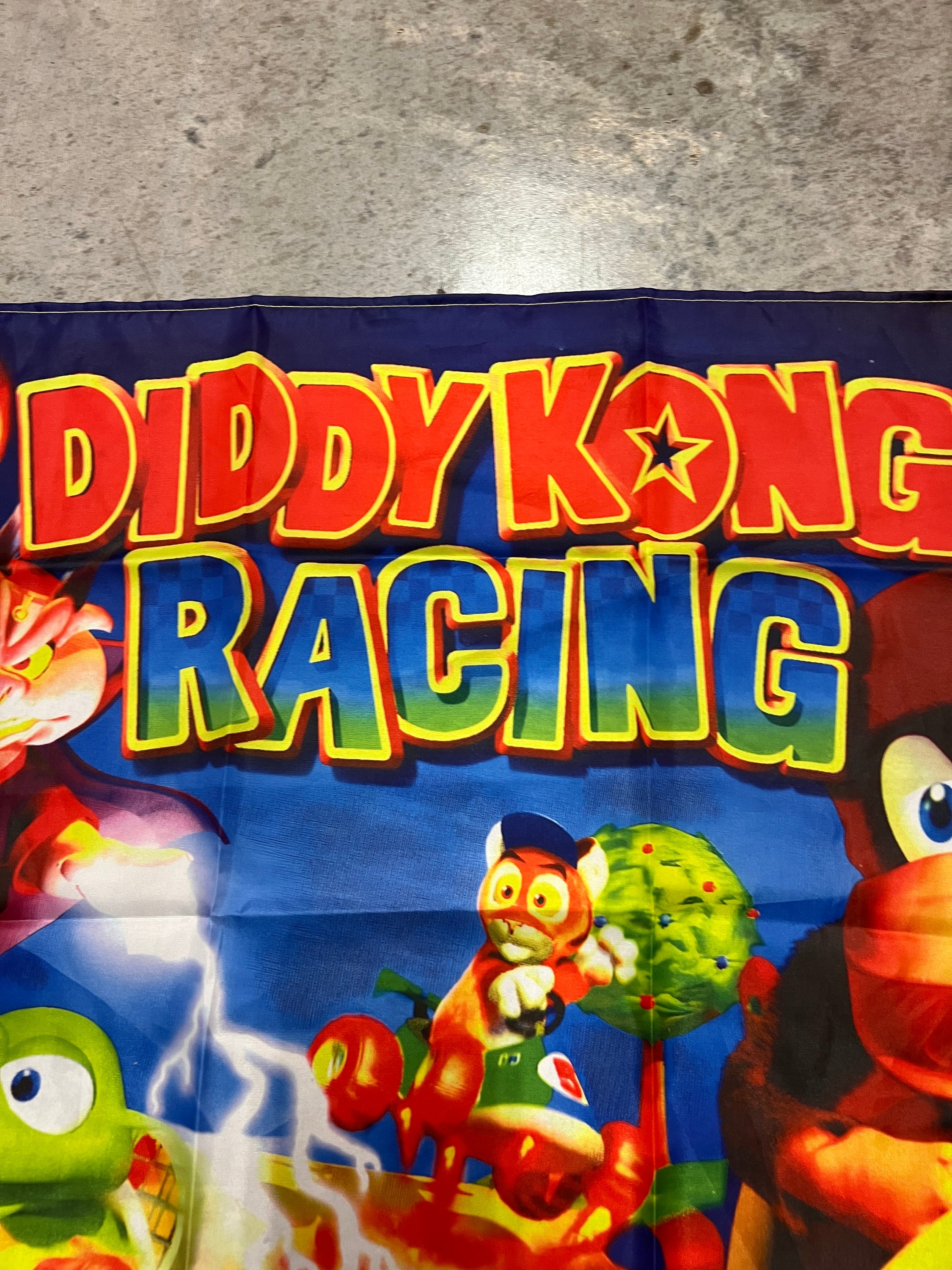 Diddy Kong Racing Custom Wall Flag Banner Tapestry 2 X 3 Ft, N64 - Etsy