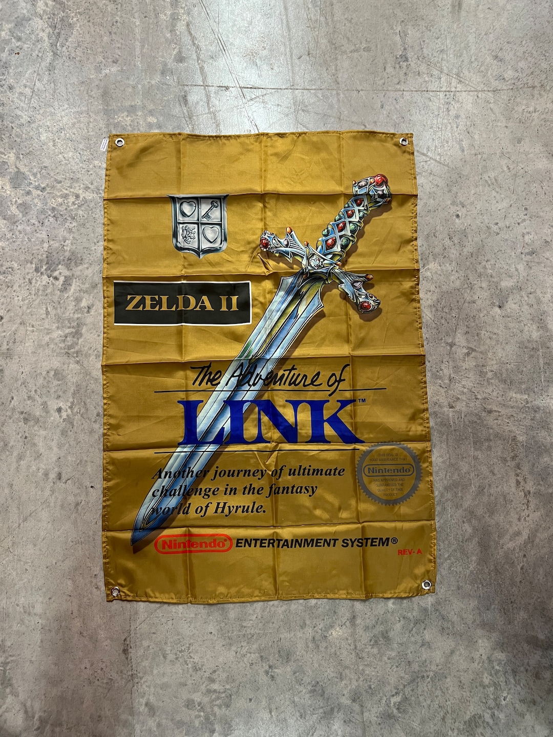 The Legend of Zelda 2 the Adventure of Link NES Custom Wall Flag Banner ...