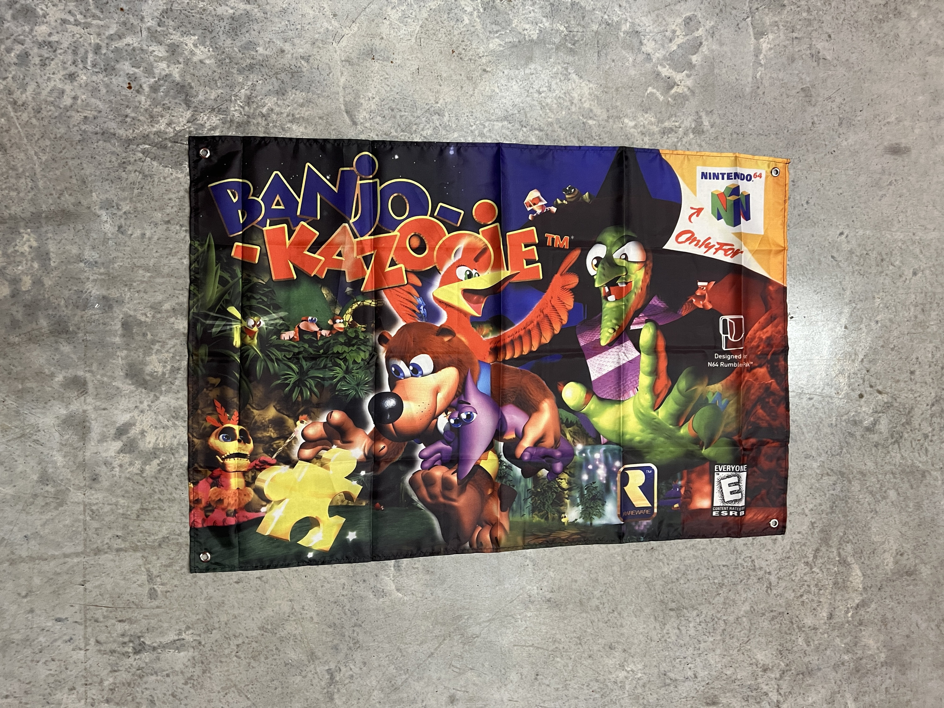 Banjo-kazooie Custom Wall Flag Banner Tapestry 2 X 3 Ft, N64 - Etsy