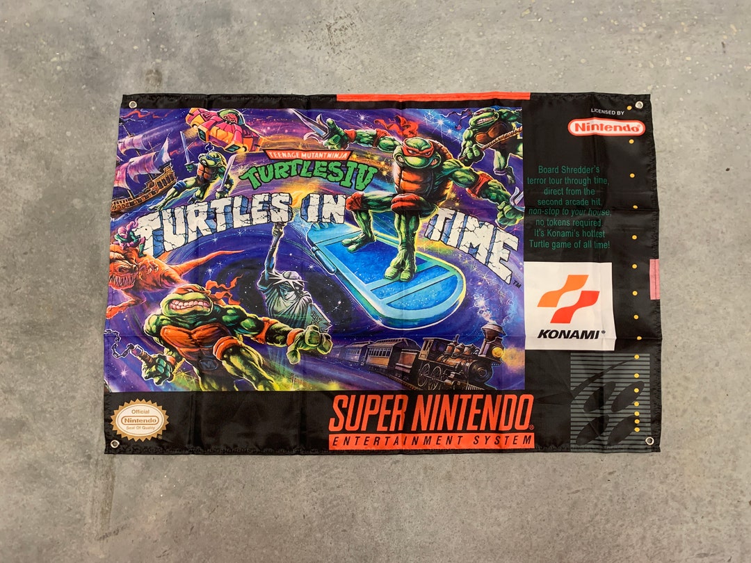 Teenage Mutant Ninja Turtles IV Turtles in Time Wall Flag Tapestry 2 X ...