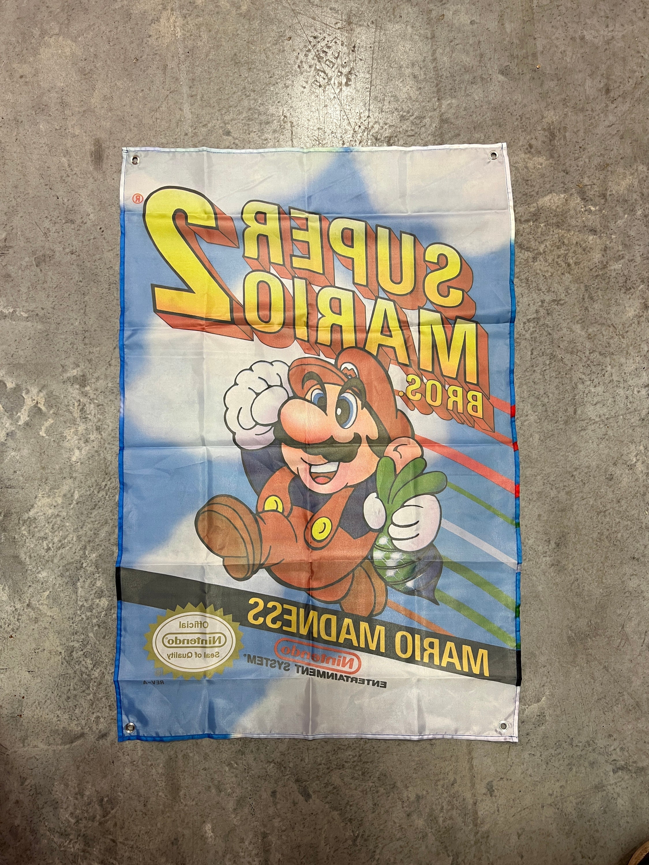 Super Mario Bros 2 Custom Wall Flag Banner Tapestry 2 X 3 Ft, NES - Etsy