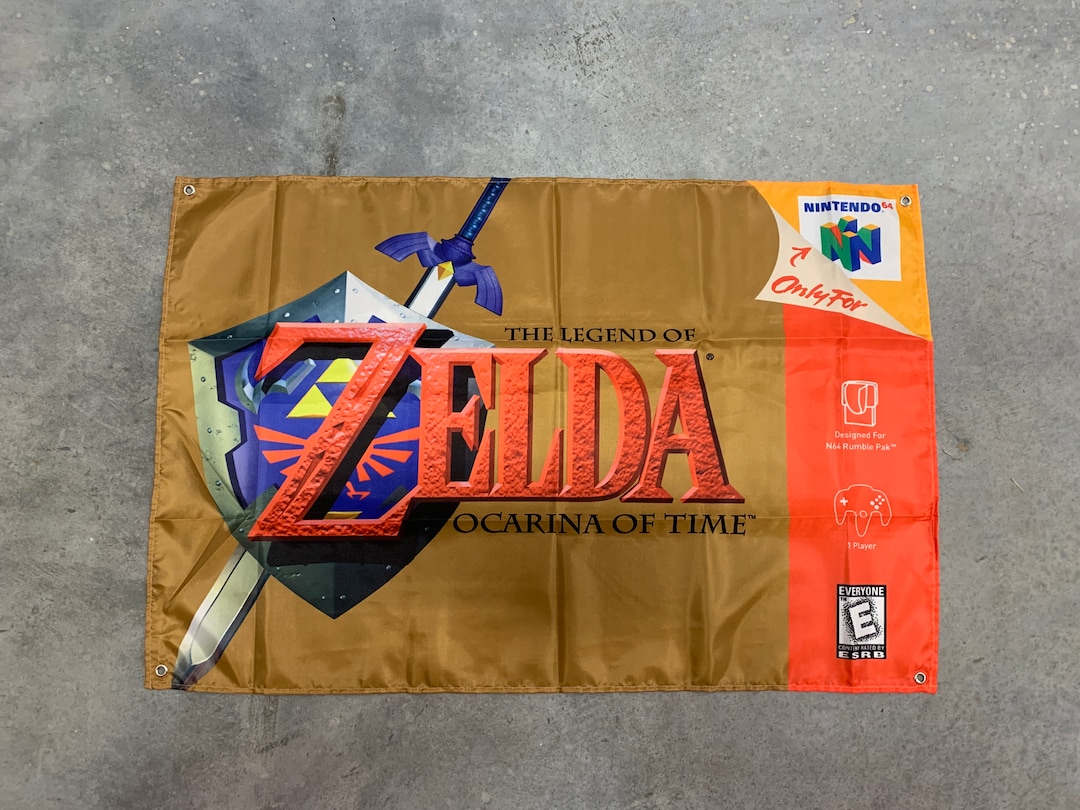 The Legend of Zelda Ocarina of Time Custom Wall Flag Banner Tapestry 2 ...