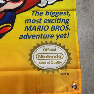 Super Mario Bros 3 Custom Wall Flag Banner Tapestry 2 X 3 Ft, NES - Etsy