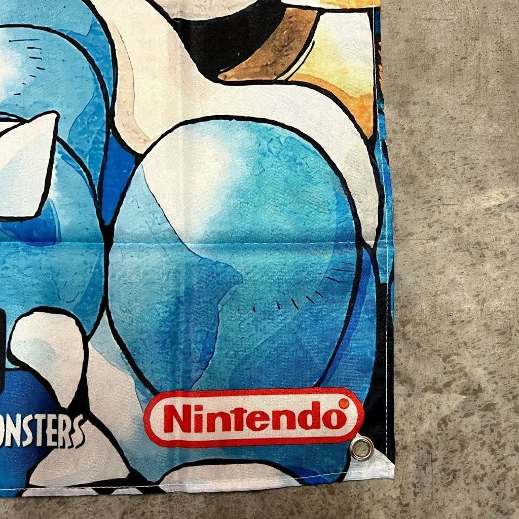 Pokemon Blue Version Custom Wall Flag Banner Tapestry 3 X 3 Ft, Gameboy ...