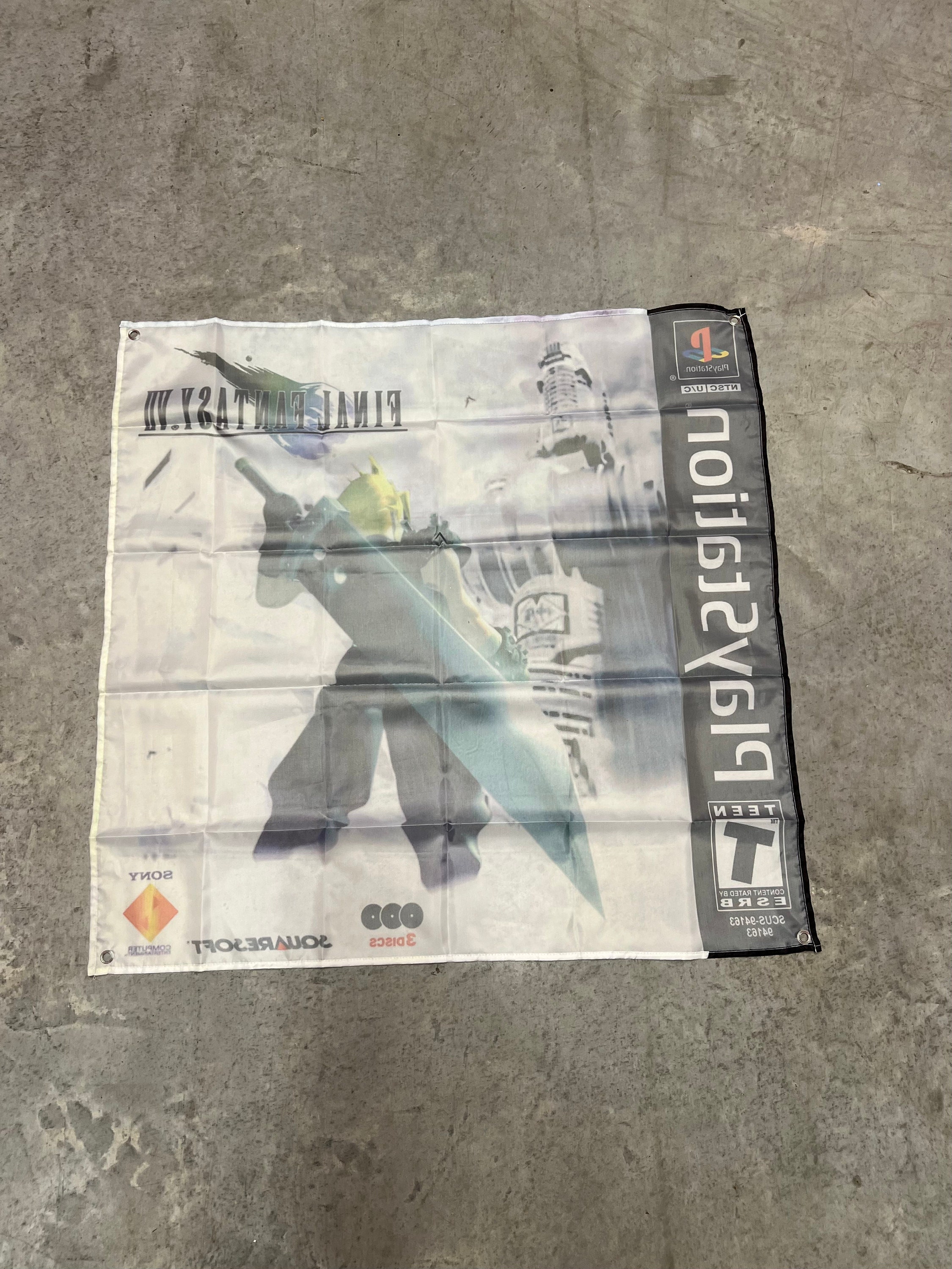 Final Fantasy 7 Custom Wall Flag Banner Tapestry 3 X 3 Ft - Etsy