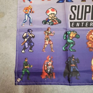 Super Nintendo Characters Custom Wall Flag Banner Tapestry 2 X 3 Ft ...