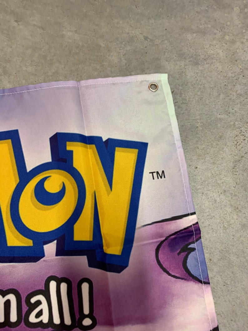 Pokemon Crystal Version Custom Wall Flag Banner Tapestry 3 X 3 Ft, GBC ...