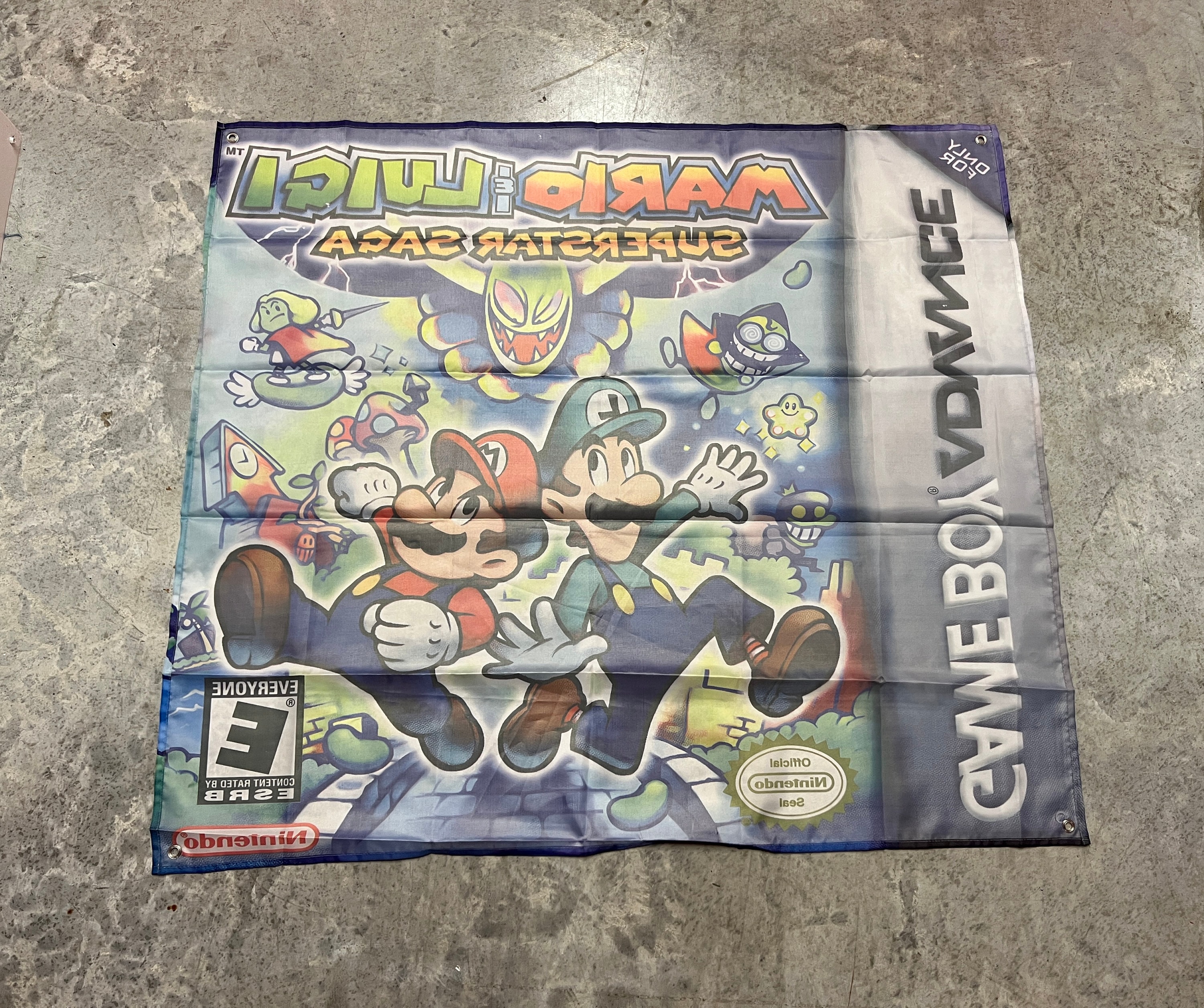 Mario and Luigi Superstar Saga Custom Wall Flag Banner Tapestry 3.25 X ...