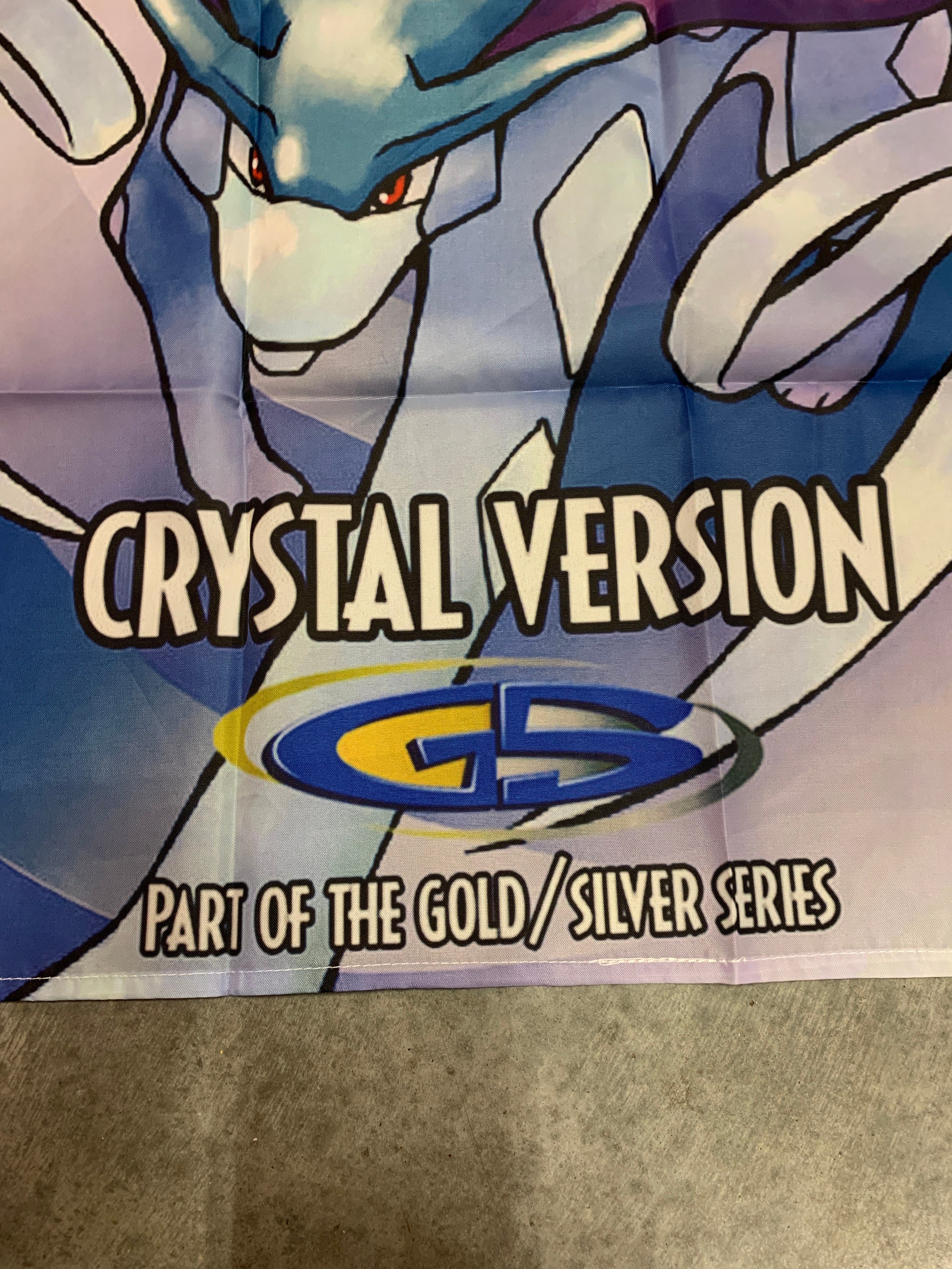 Pokemon Crystal Version Custom Wall Flag Banner Tapestry 3 X 3 Ft, GBC ...