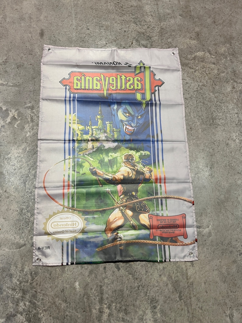 Castlevania NES Custom Wall Flag Banner Tapestry 2 X 3 Ft - Etsy