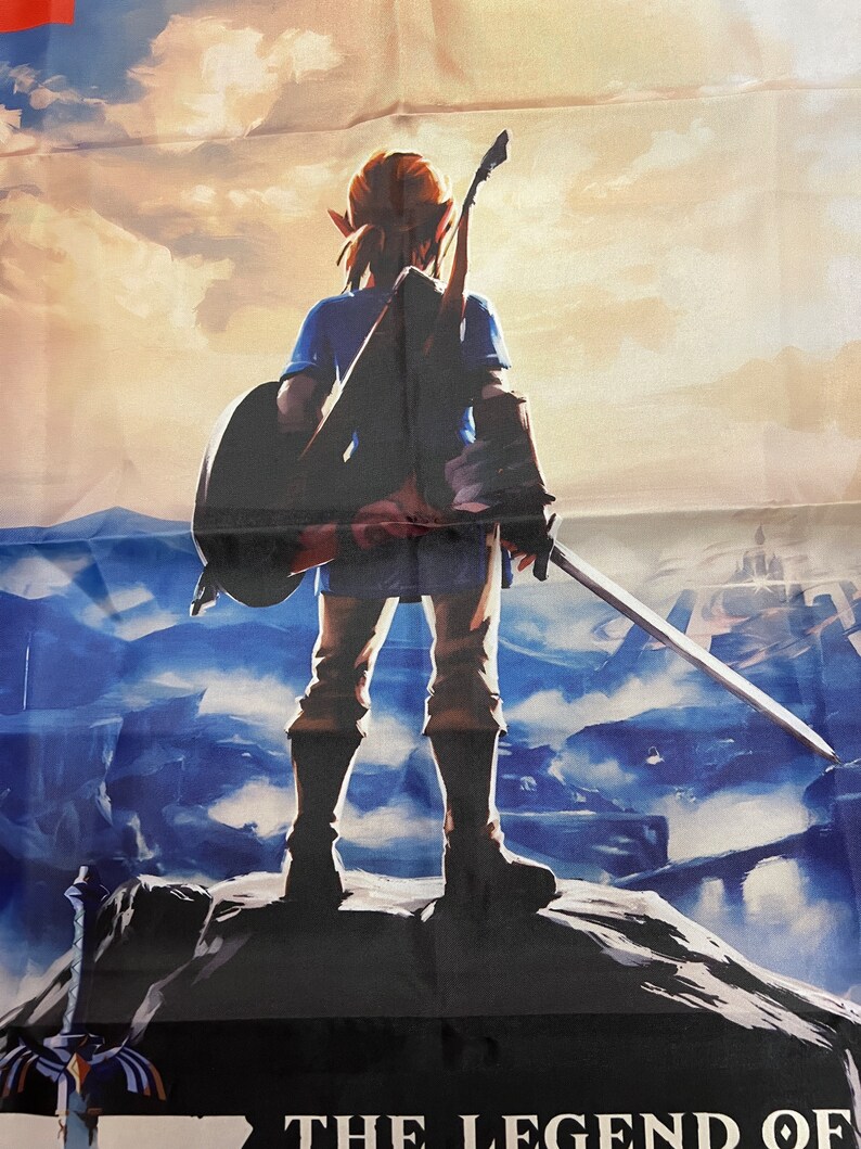 The Legend of Zelda Breath of the Wild Nintendo Switch Custom Wall Flag ...
