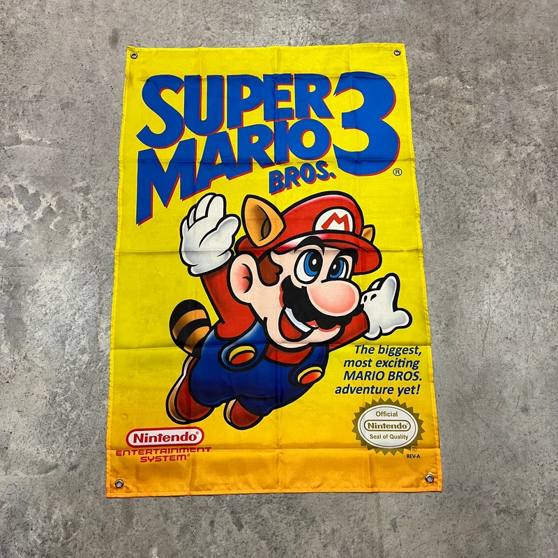 Mario Flag - Etsy