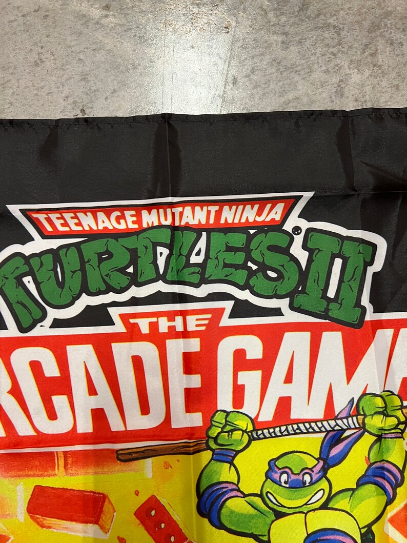 Teenage Mutant Ninja Turtles 2 the Arcade Game Custom Wall Flag Banner ...
