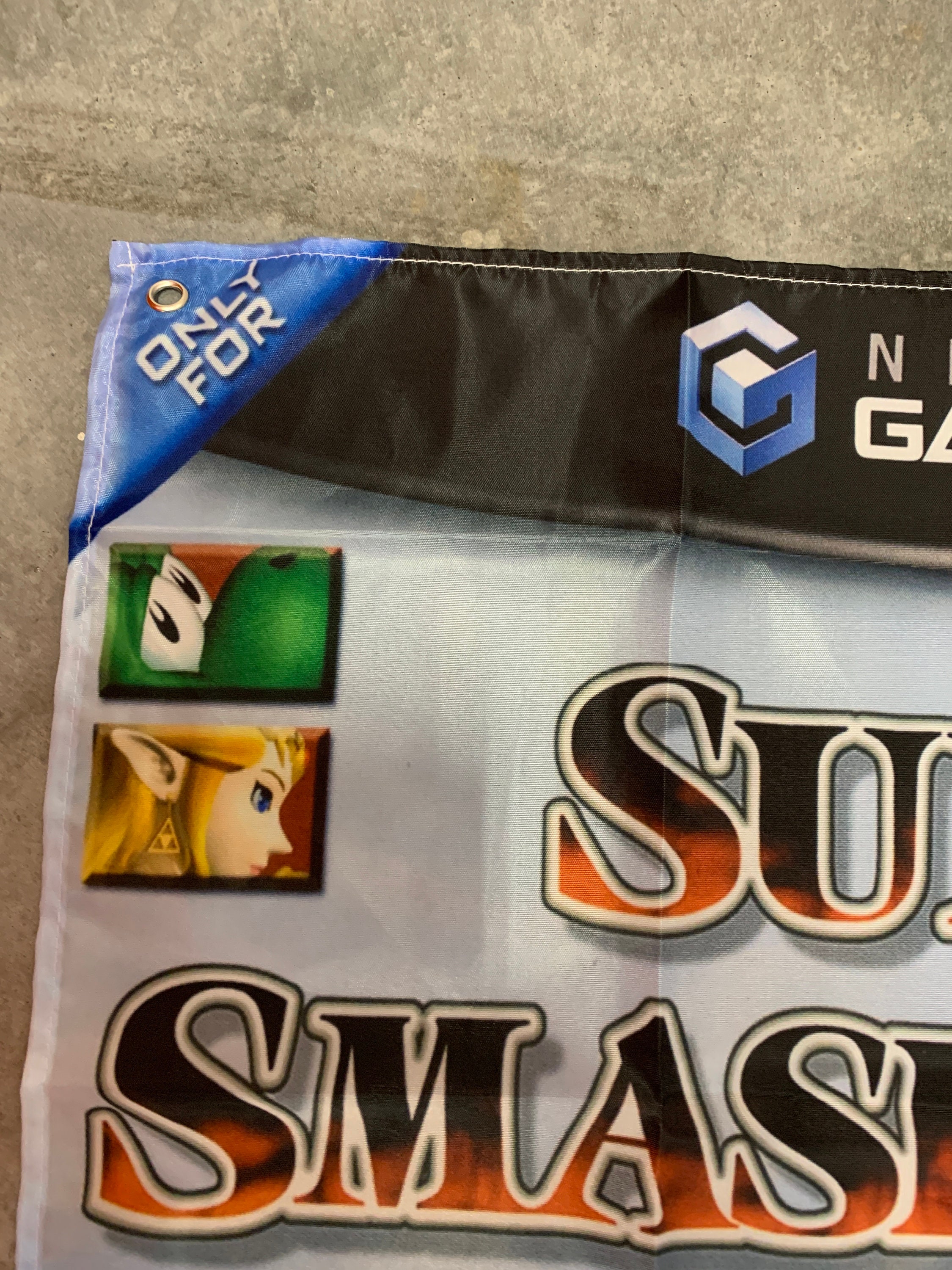 Super Smash Bros Melee Custom Wall Flag Banner Tapestry 2 X 3 Ft ...