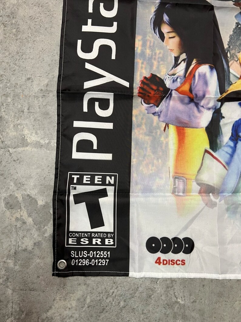 Final Fantasy 9 IX Custom Wall Flag Banner Tapestry 3 X 3 Ft, PS1 ...
