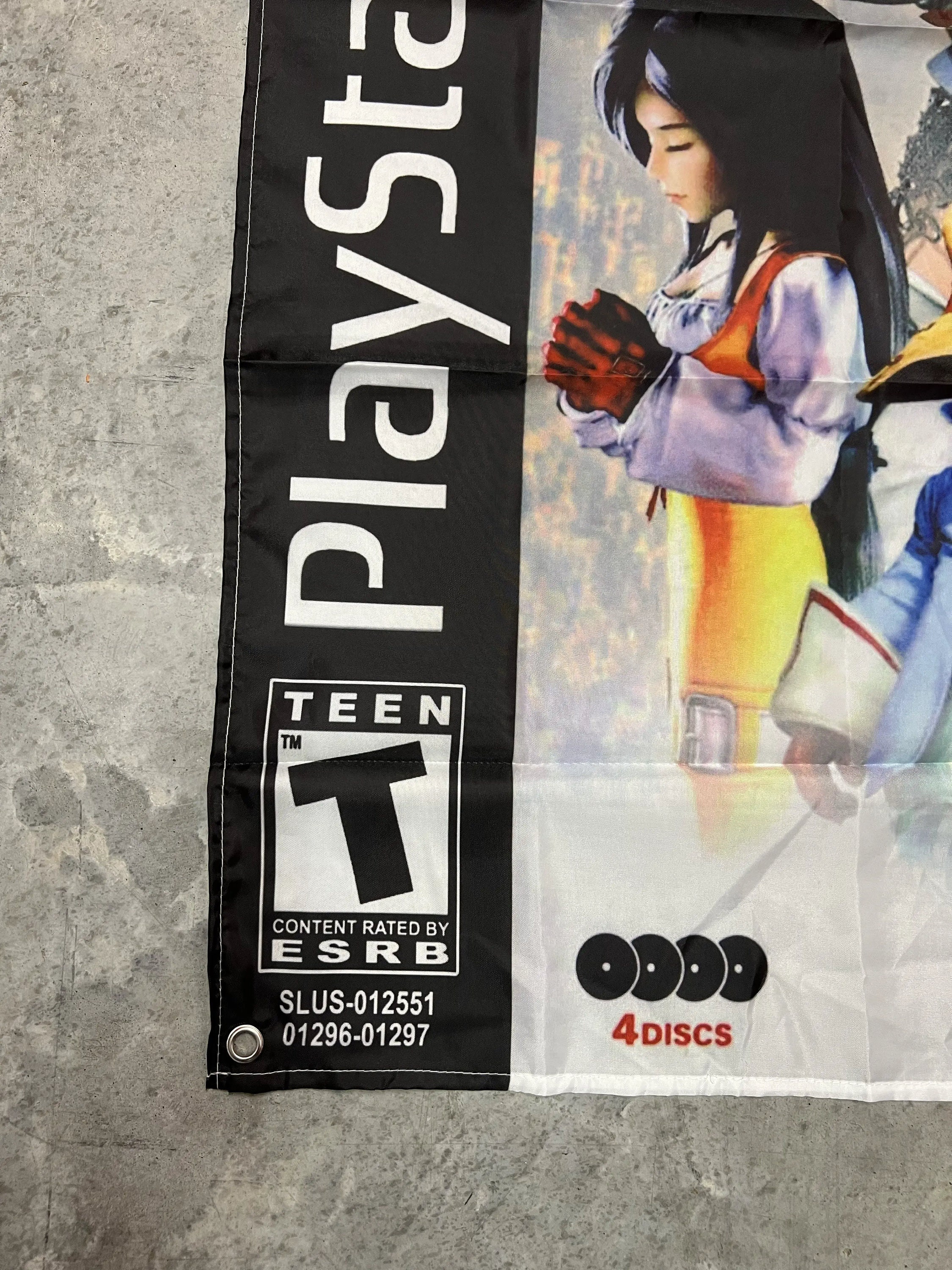 Final Fantasy 9 IX Custom Wall Flag Banner Tapestry 3 X 3 Ft, PS1 ...