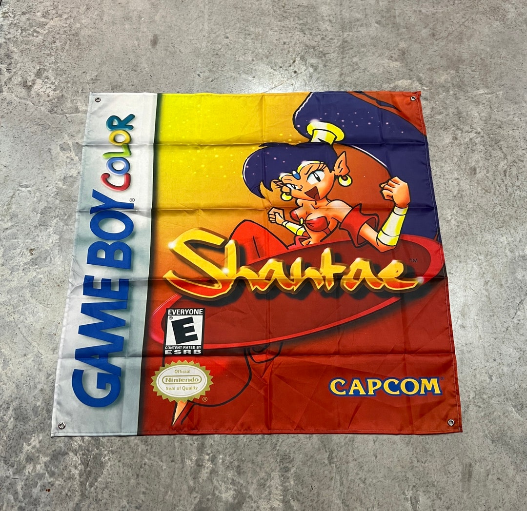 Shantae Custom Wall Flag Banner Tapestry 3 X 3 Ft, GBC, Gameboy Color ...