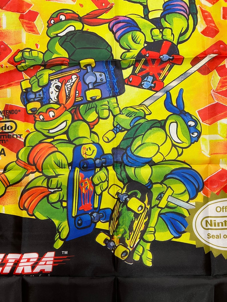 Teenage Mutant Ninja Turtles 2 the Arcade Game Custom Wall Flag Banner ...