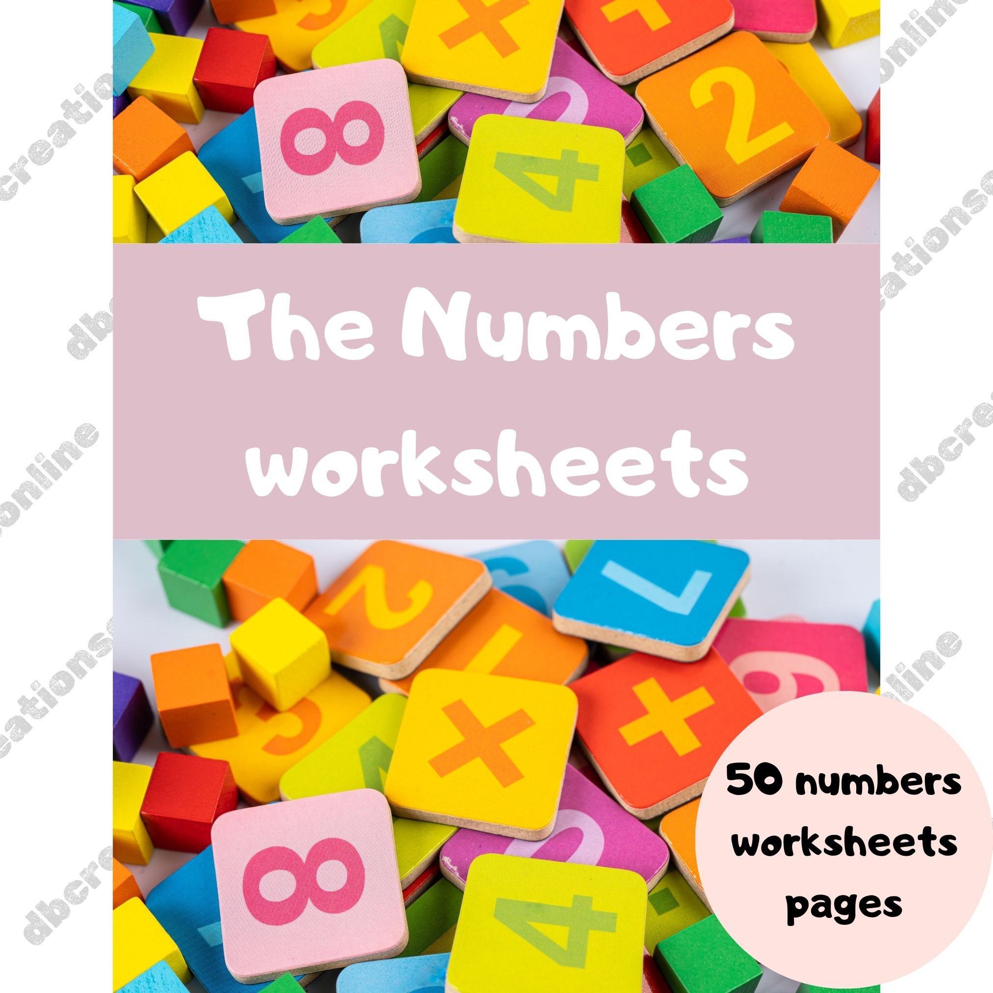 Numbers Worksheets, Printable, Kindergarten Numbers to 10, Counting ...