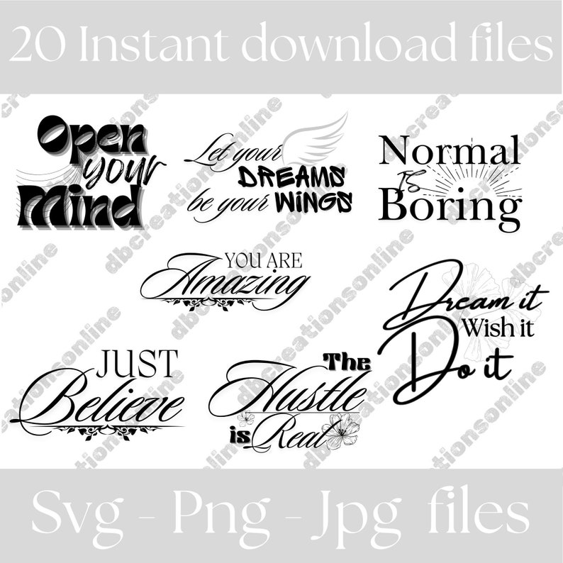 Motivational Quotes SVG Bundle, Motivational Svg, Quote Svg, Believe ...