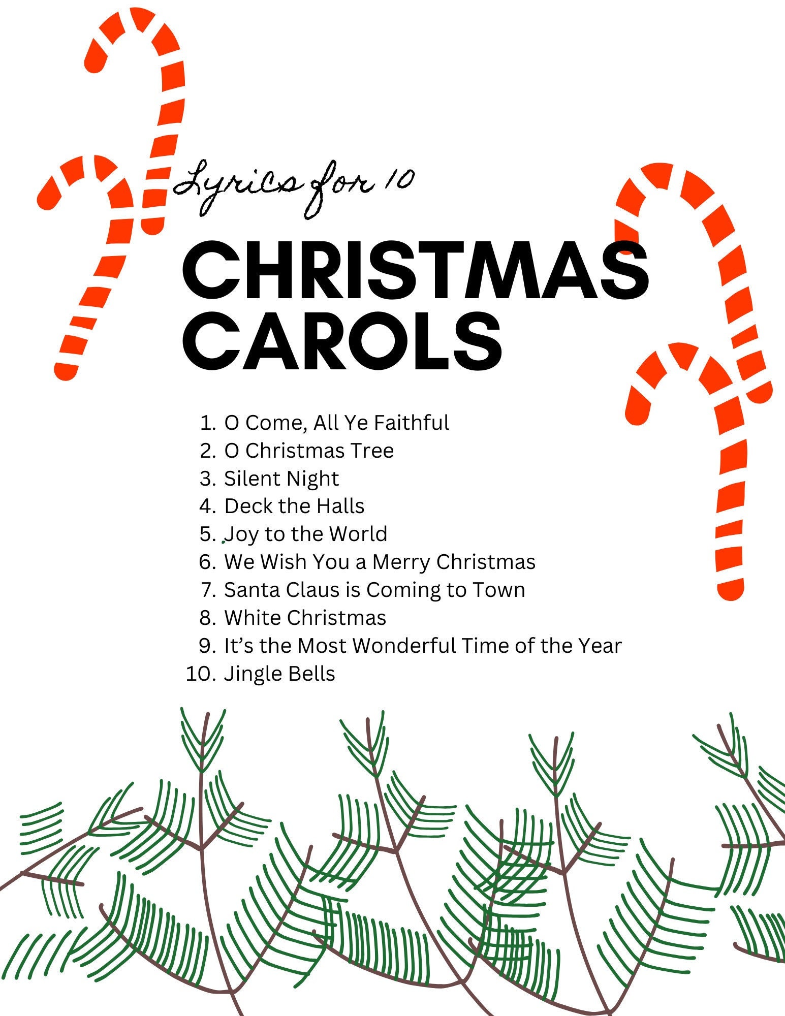 Christmas Carols Bundle - Etsy