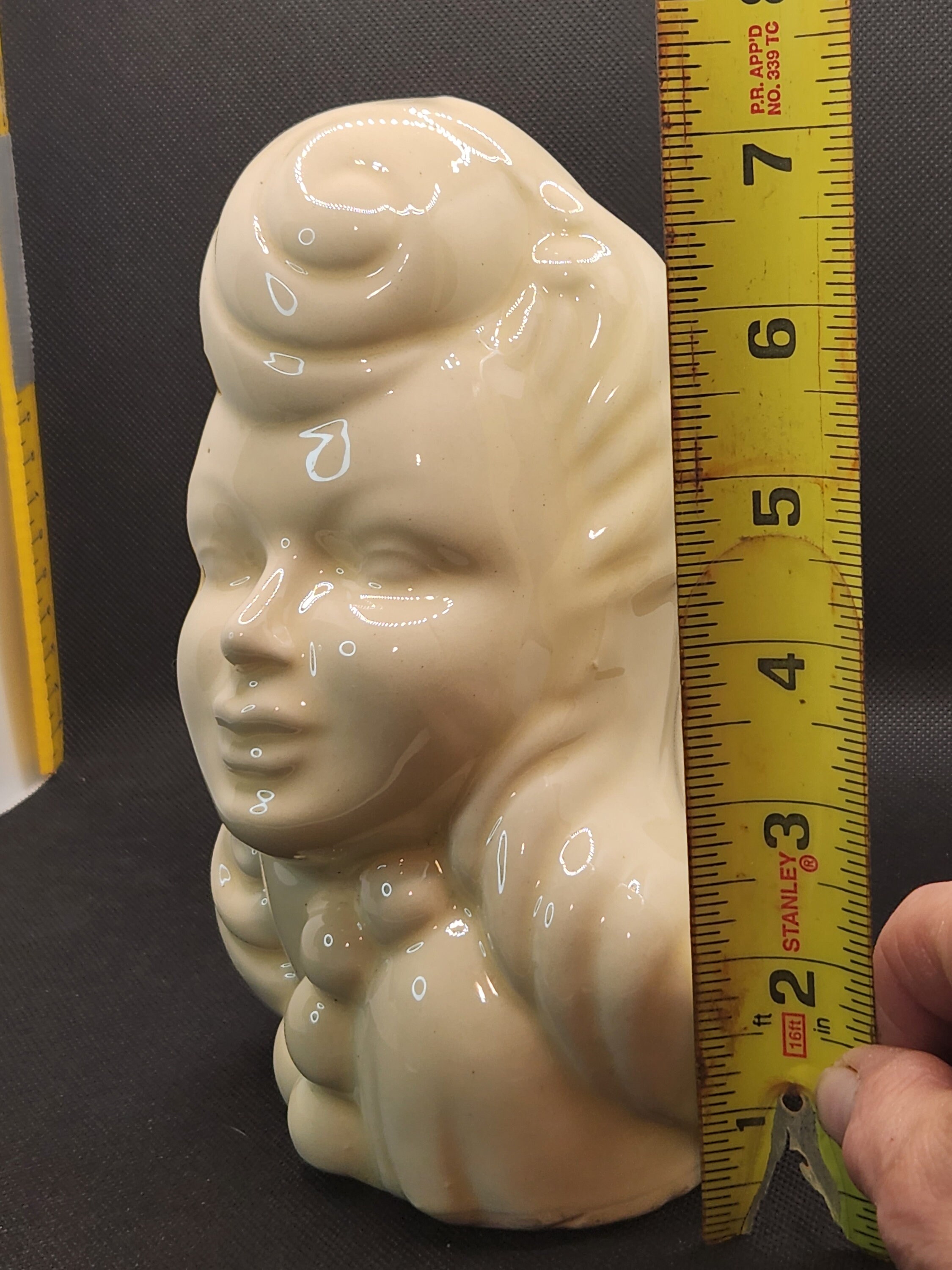 Vintage Porcelain Lady Head Planter - Etsy