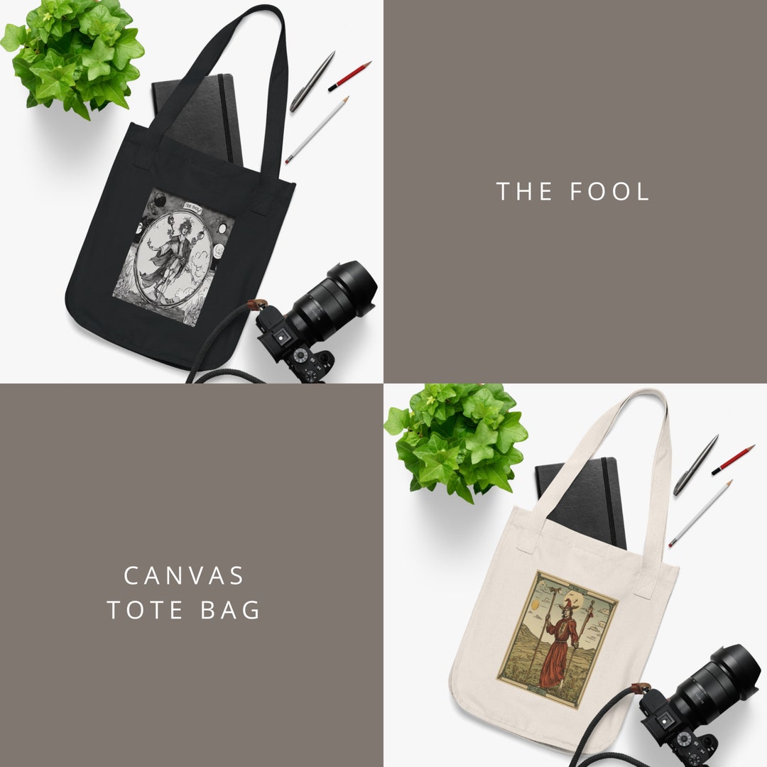 Aesthetic the Fool Tarot Card Design Tote Bag Eco-friendly Organic ...
