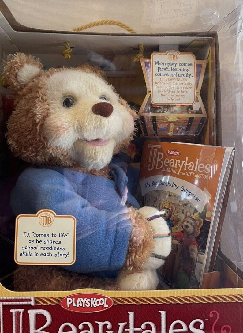 TJ Bearytales Animated Talking Story Telling Bear Playskool With ...