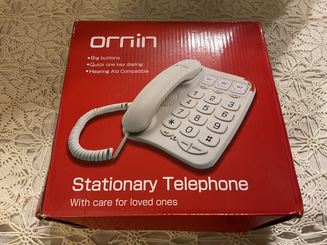 Ornin S016 White Big Button Corded Telephone for Seniors - Etsy