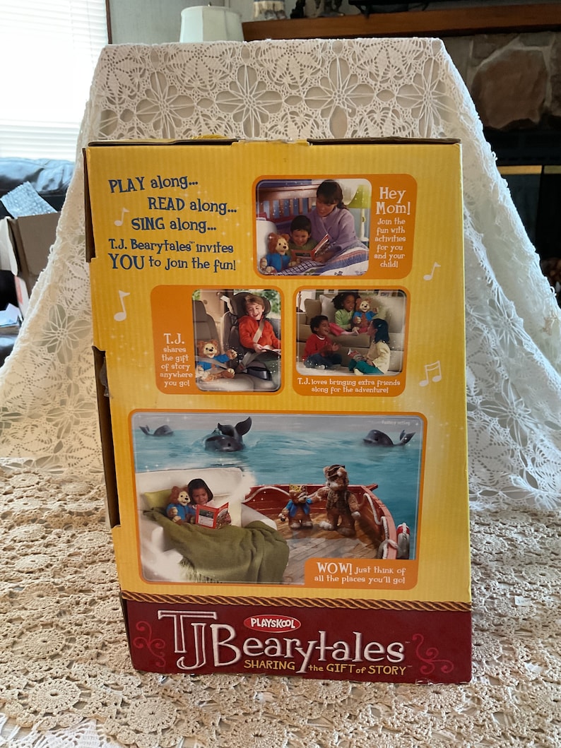 TJ Bearytales Animated Talking Story Telling Bear Playskool With ...